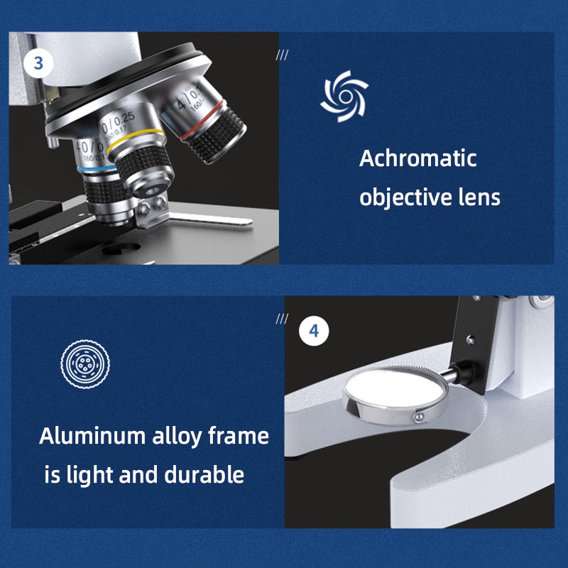 Microscopes 1600X For Students Educational Microscope Mikroskop ...
