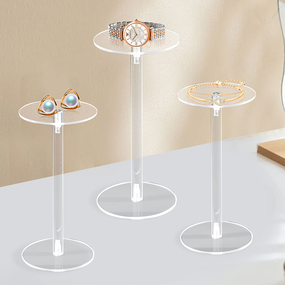 3Pcs Acylic Jewelry Display Earring Necklace Watch Stand Small ...