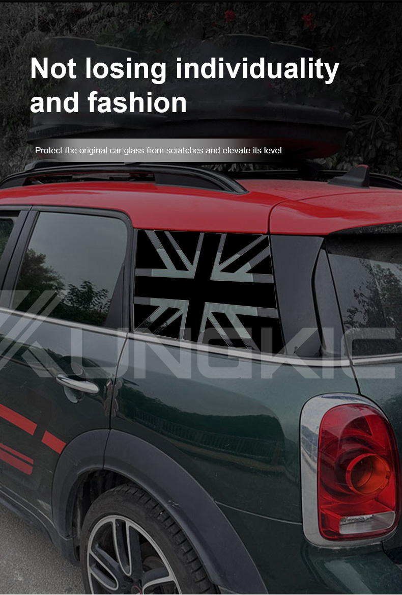 Rear Side Window Sticker For MINI Cooper J01 Countryman F60 U25 F55 R55 ...