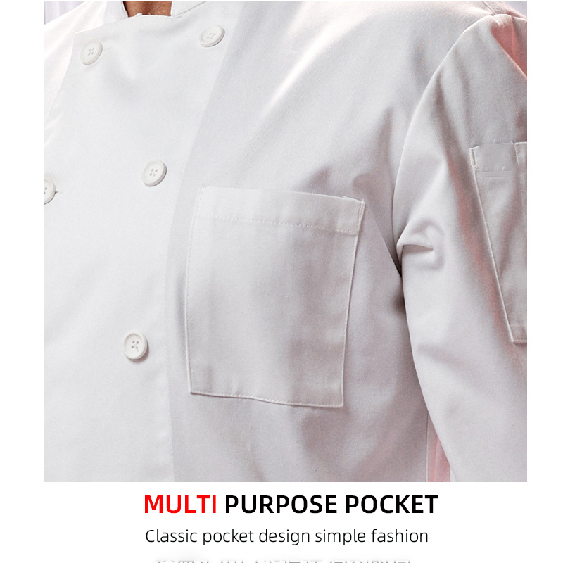 Chef Uniform Short Sleeve Baju Chef Lelaki Chef Jacket Kitchen ...