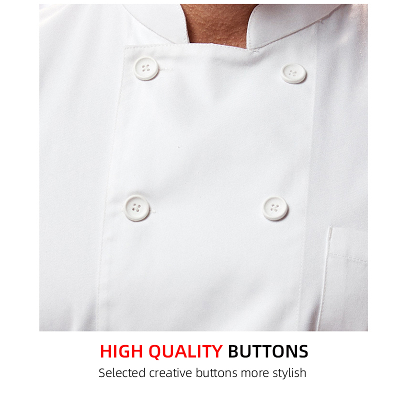 Chef Uniform Short Sleeve Baju Chef Lelaki Chef Jacket Kitchen ...