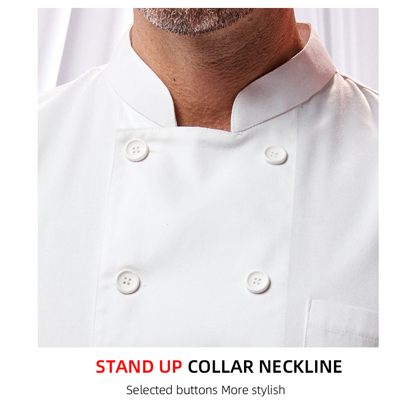 Chef Uniform Short Sleeve Baju Chef Lelaki Chef Jacket Kitchen ...