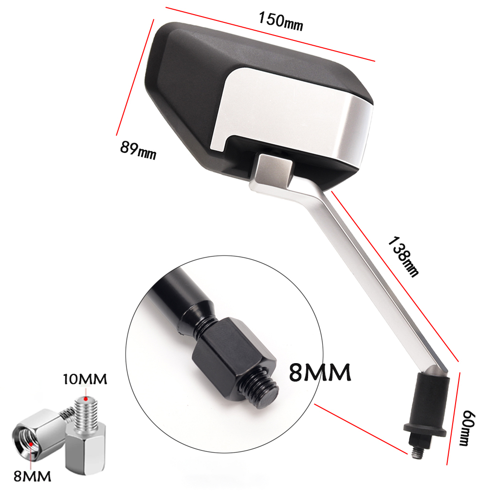 HOTOP Universal Side Mirror for Motorcycle Rearview Mirrors Explosion ...