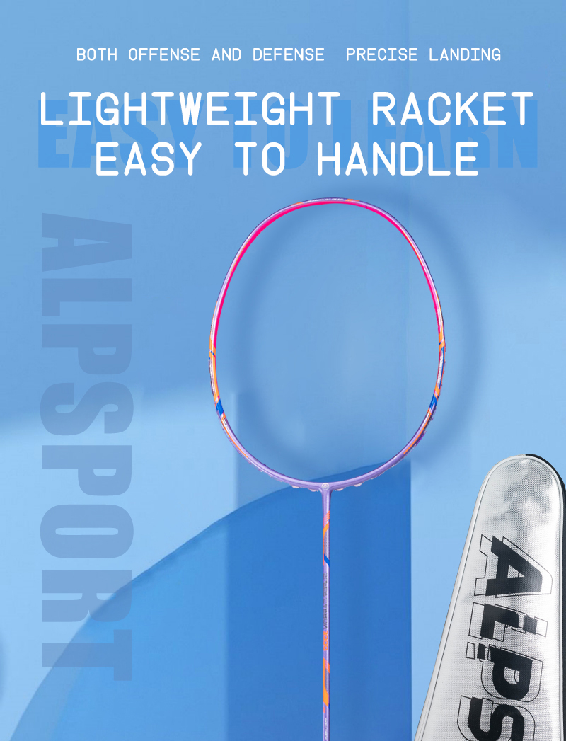 ALPSPORT GJ 10U【Free Shipping + Free Racket Bag】52g Max 35LBS ...