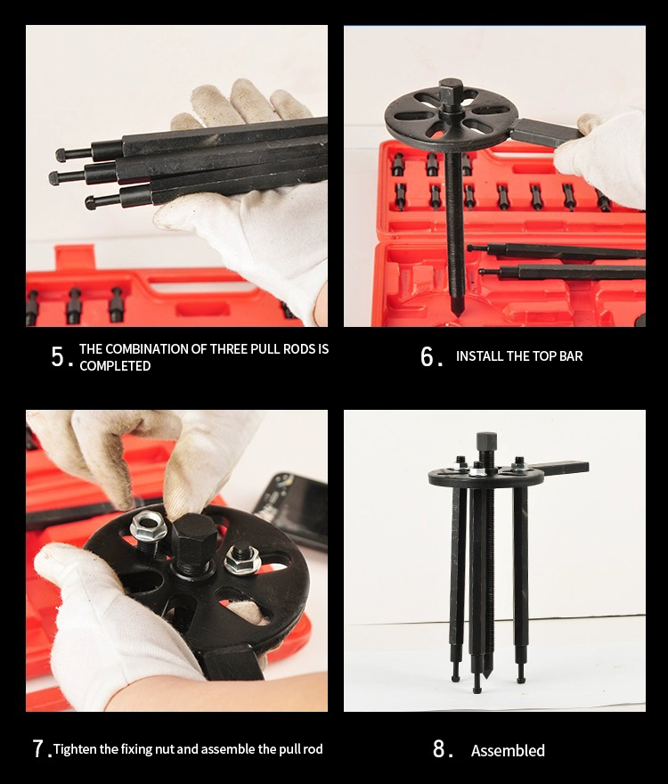 31PCS Universal 3 Jaws Bearing Extractor Puller Remover Tools Three-jaw ...