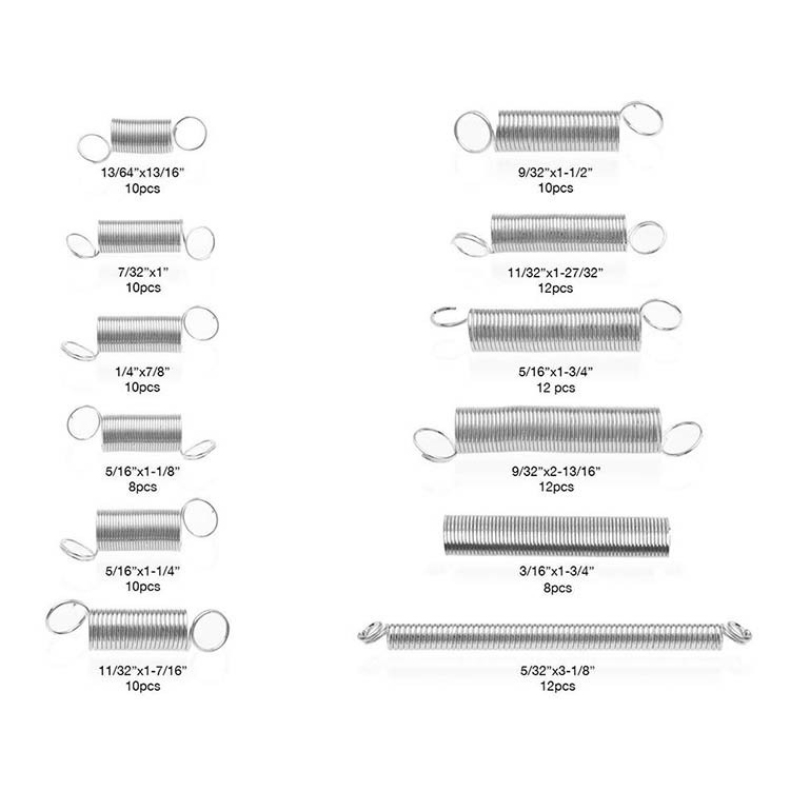 200PCS/Set Hardware Tension Springs Compression Spring Set in Box 20 ...