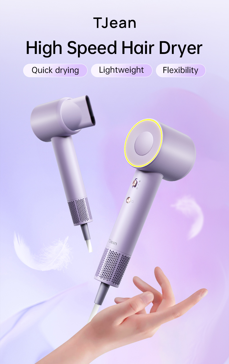 TJean High Speed Hair Dryer Pengering Rambut Mini Blower Straightener ...
