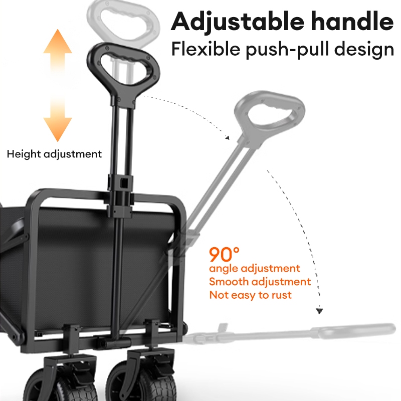 8inch Outdoor Trolley Wagon Foldable Cart Beach Shopping Camping Cart ...