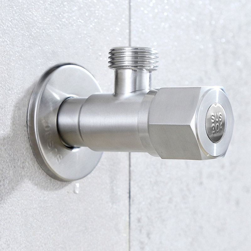 304 stainless steel bathroom angle valve basin faucet angle valve ...