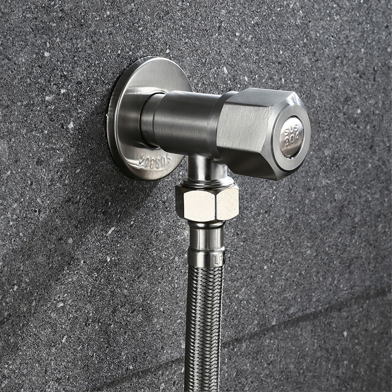 304 stainless steel bathroom angle valve basin faucet angle valve ...