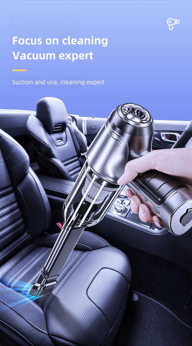 Powerful Wireless Car Vacuum Cleaner 95000Pa Strong Suction Handheld ...