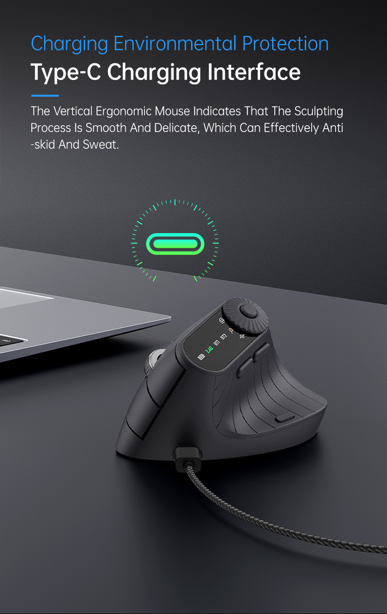 Monster M2 PRO Wireless Mouse 2.4G Bluetooth Compatible Multiple ...