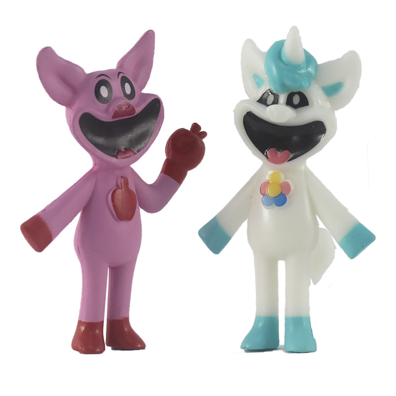 6Pcs/Set Smiling Critters Anime Game Figure Doll Scary Smiling Action ...