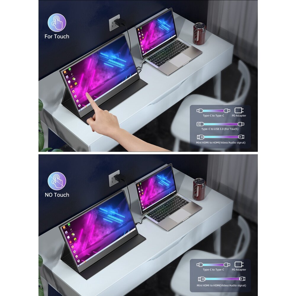 EXPOSE Portable 1080P FHD 60HZ LED Game Monitor 14 Inch | Shopee Malaysia