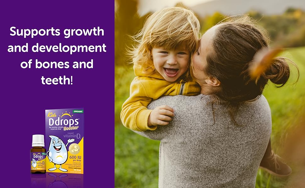 Ddrops Kids Booster 600 IU Daily Liquid Vitamin D3 Supplement (100 Drops/2.8 ml) | Shopee Malaysia