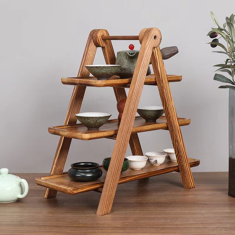 Wooden Pallet Storage Rack Multi-tier Tray Decor Cake Dessert Farmhouse ...
