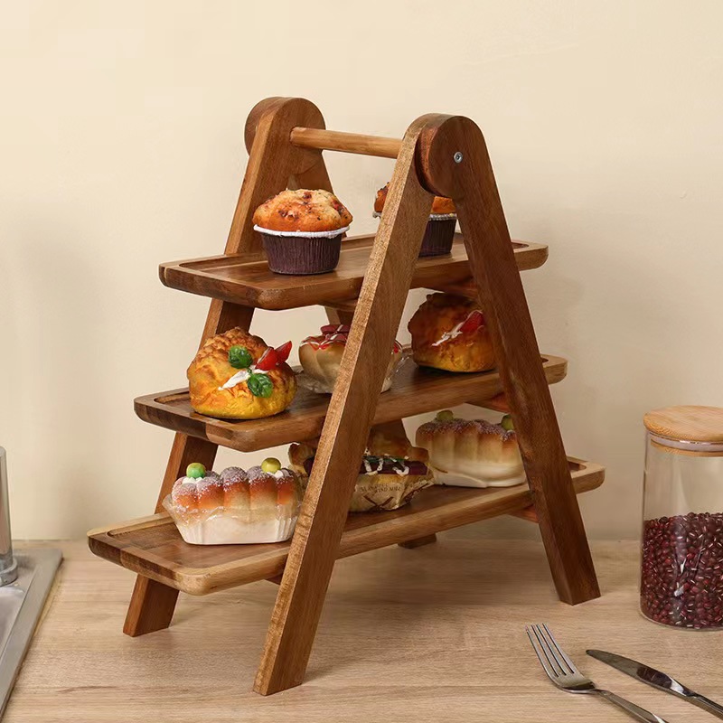 Wooden Pallet Storage Rack Multi-tier Tray Decor Cake Dessert Farmhouse ...