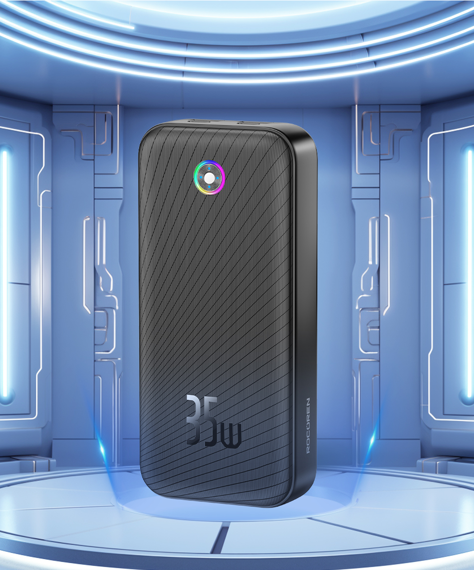 （Malaysia spot)Rocoren 20000mAh PD 35W Three-Port Large Capacity ...