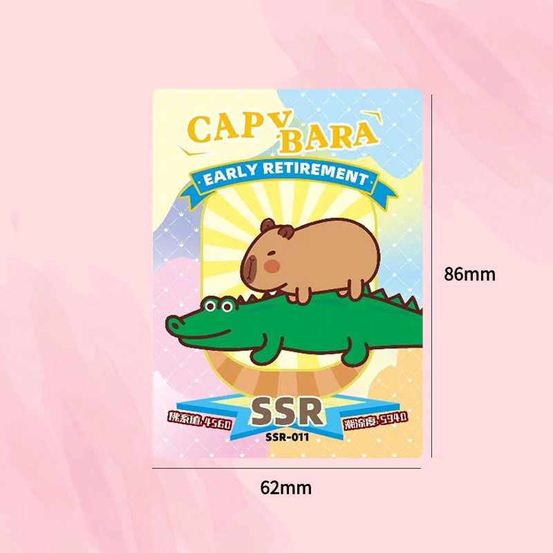 160 Capybara Flash Cards Cute Capybara Trading Collection Cards ...