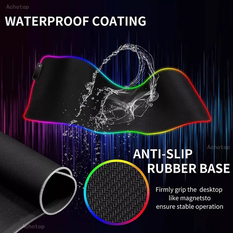 Mouse pad notebook colorful lighting laptop game mice mat USB RGB ...