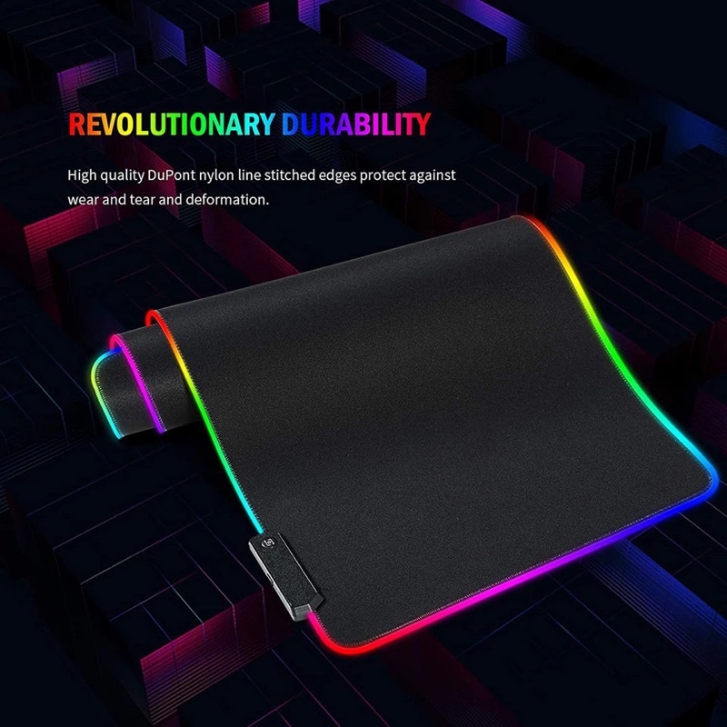 Mouse pad notebook colorful lighting laptop game mice mat USB RGB ...