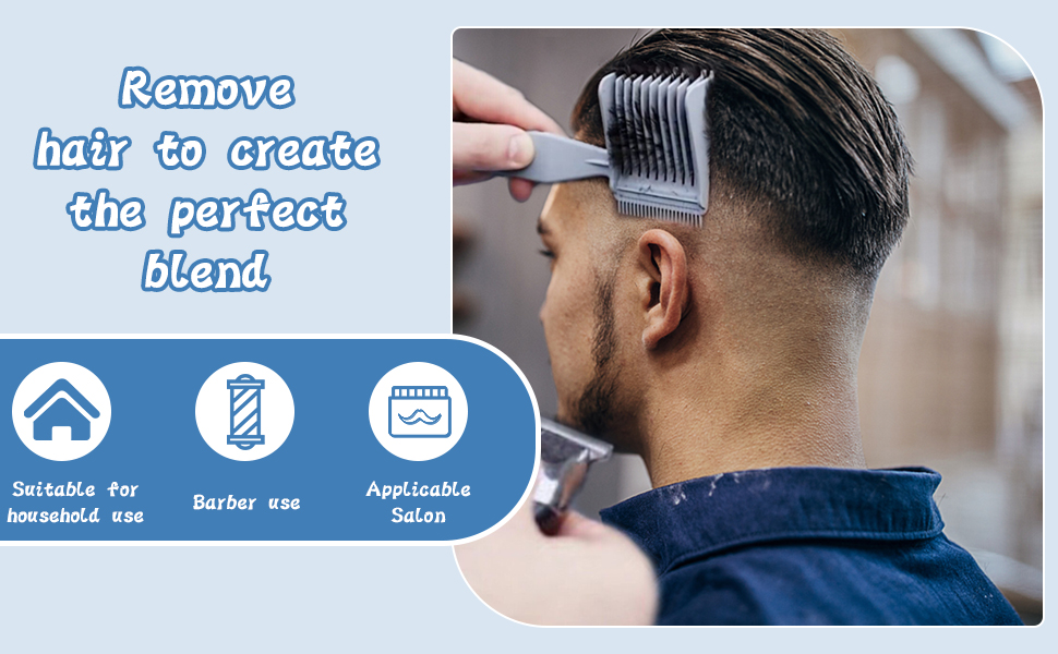 2 Pcs Barber Fade Combs, barber accessories，Professional Hair Cutting ...