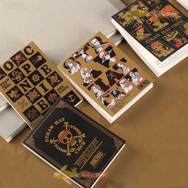 80pages One Piece Sticky Notes Luffy Nami Zoro Memo Pad Pocket Diary ...