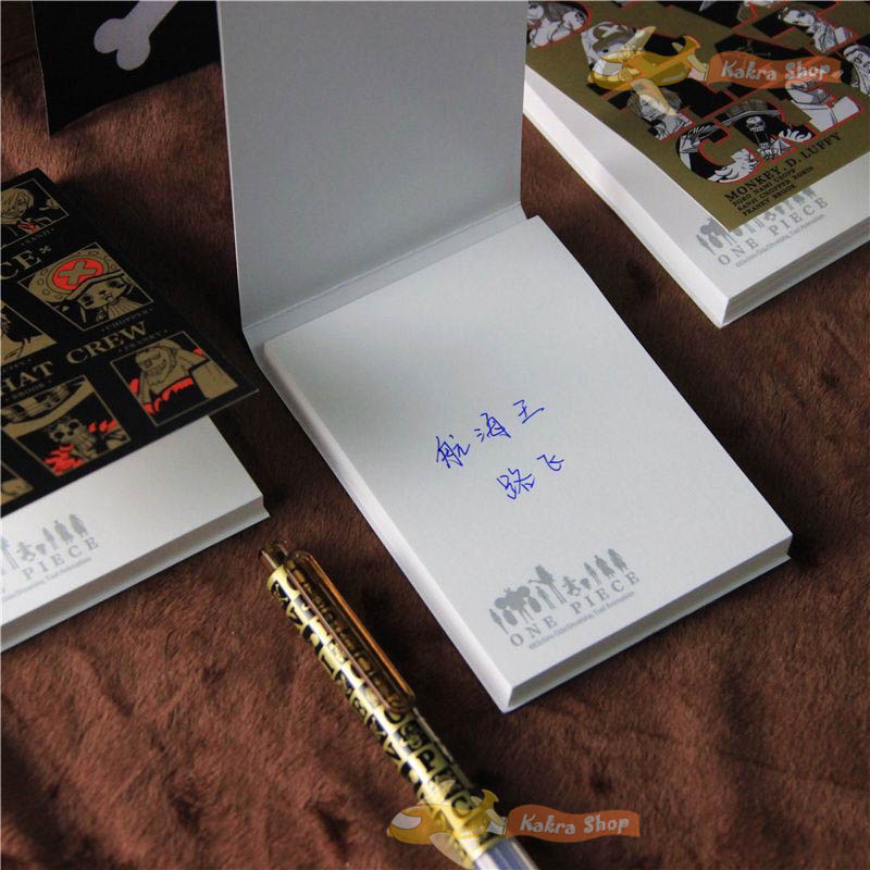 80pages One Piece Sticky Notes Luffy Nami Zoro Memo Pad Pocket Diary ...