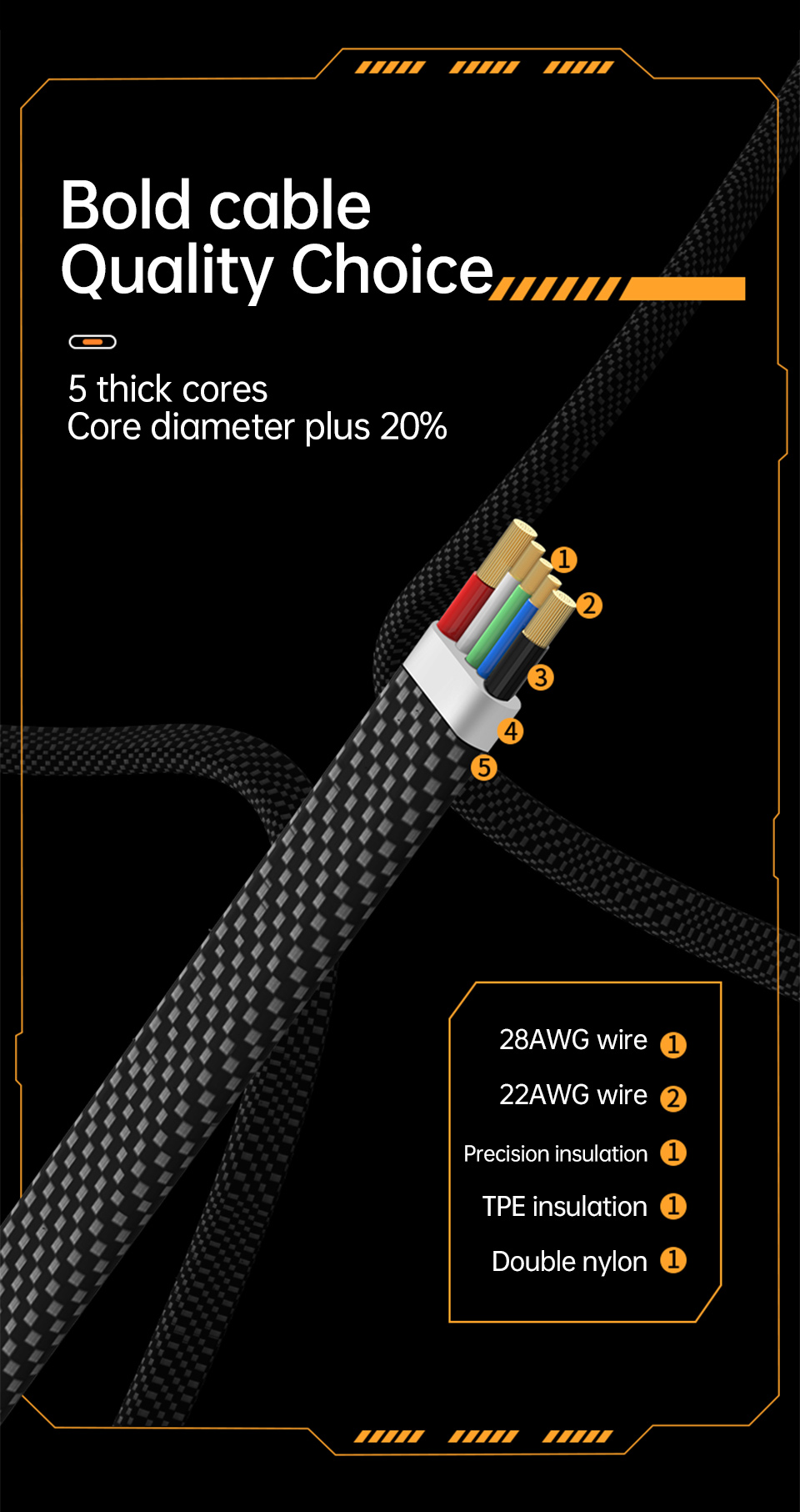 PZOZ 4 in 1 60W PD USB C Cable Digital Display Fast Charging For iPhone ...