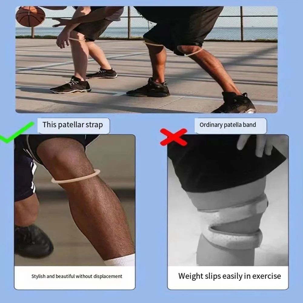 Thin Patellar Strap Basketball Knee Support Rubber Band Elastic ...
