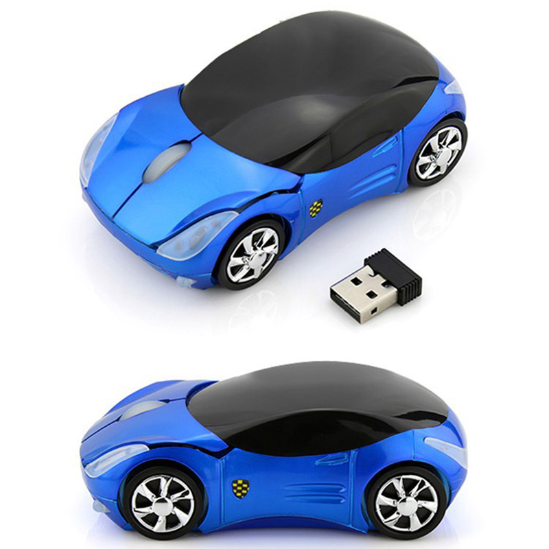 2.4GHZ Car Mouse Wireless Mouse Cool Car Shape Mice 1600 DPI Optical ...