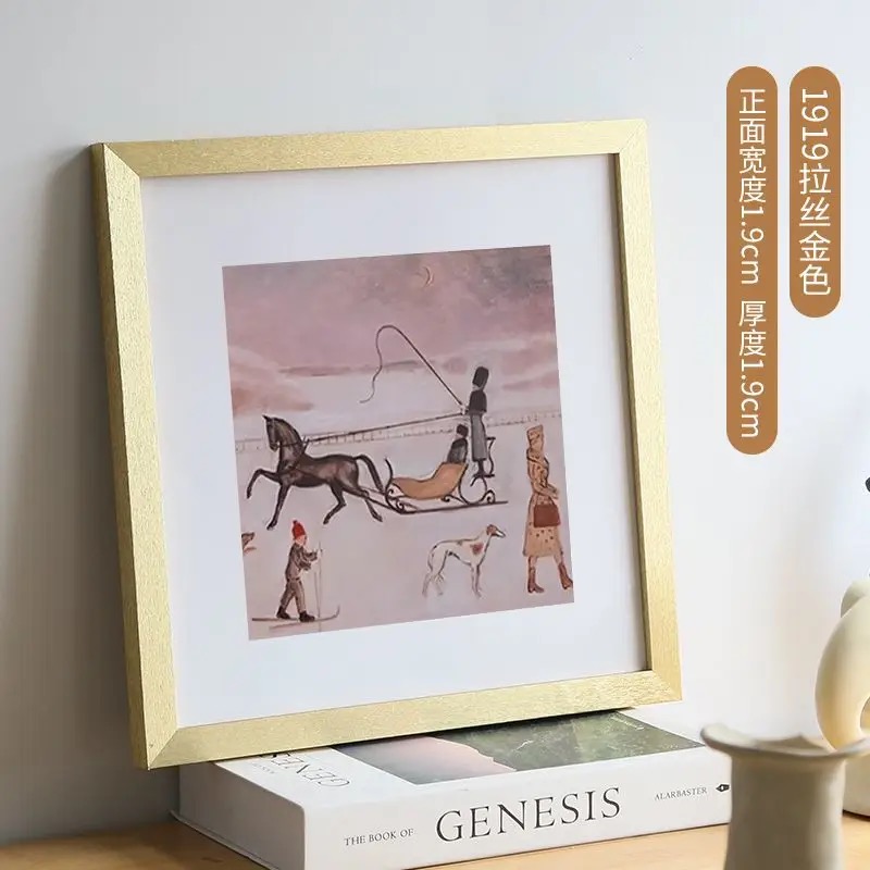 Customizable Size 】 A2 A3 A4 Ins Solid Wood Ultra thin Photo Frame ...