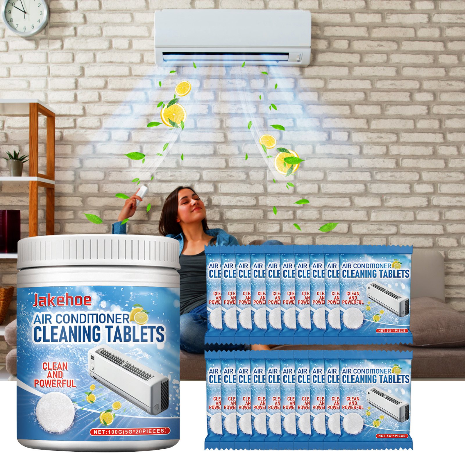Jakehoe Air Conditioner Cleaning Tablet Cleaning Stains On The Inside ...
