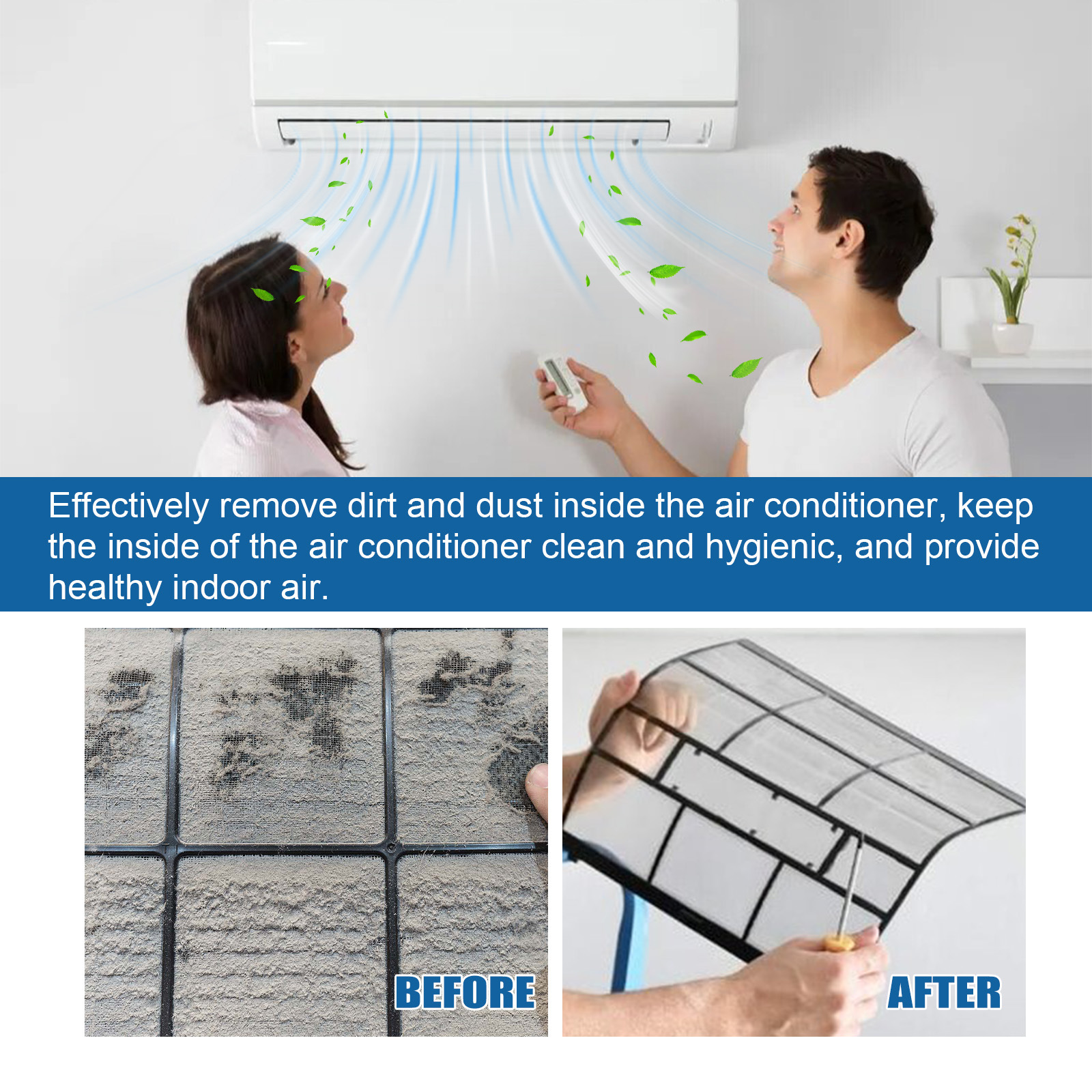 Jakehoe Air Conditioner Cleaning Tablet Cleaning Stains On The Inside ...