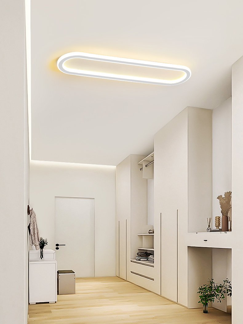 SNRIGIN LED Long Strip Ceiling Light Modern Minimalist Aisle Light ...