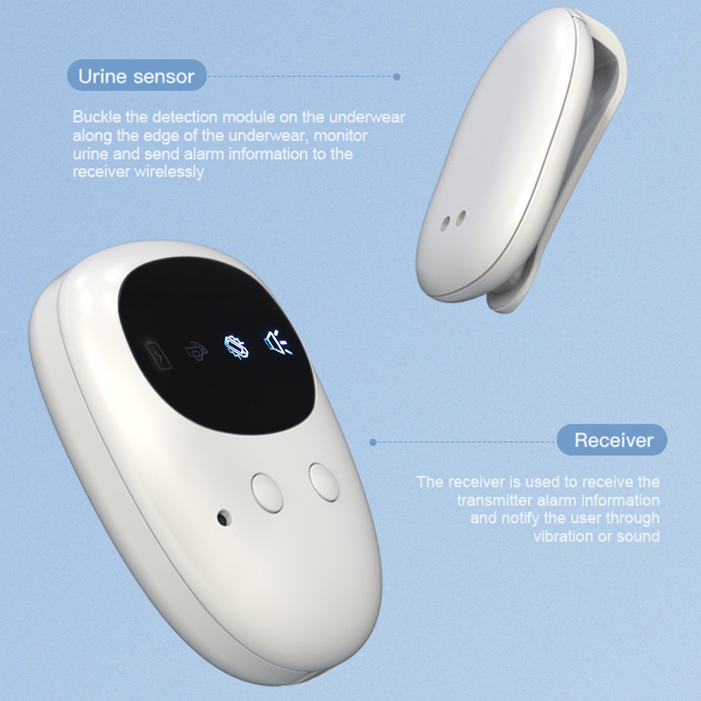 Wireless Bedwetting Alarm, Bedwetting Sensor Monitors with Separate ...