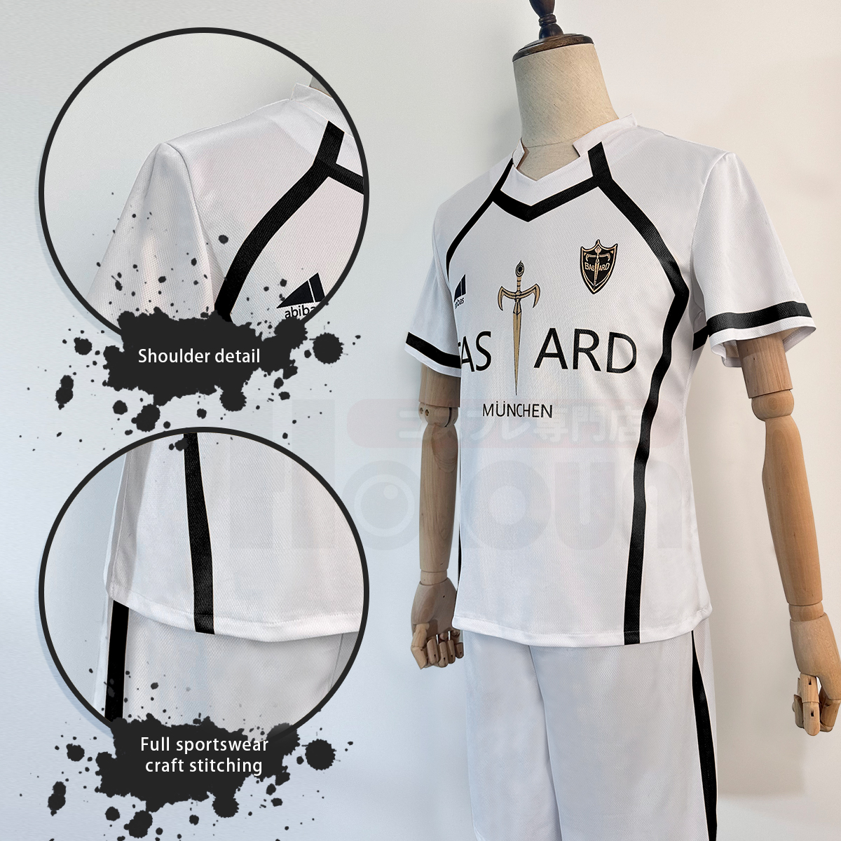 HOLOUN Blue Lock Cosplay Costume Ness Kaiser Jerseys Football Soccer ...