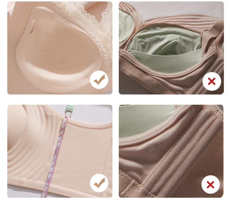 Momo Lace Sexy Seamless Plus Size Bra Receiving Breasts Big Breasts ...