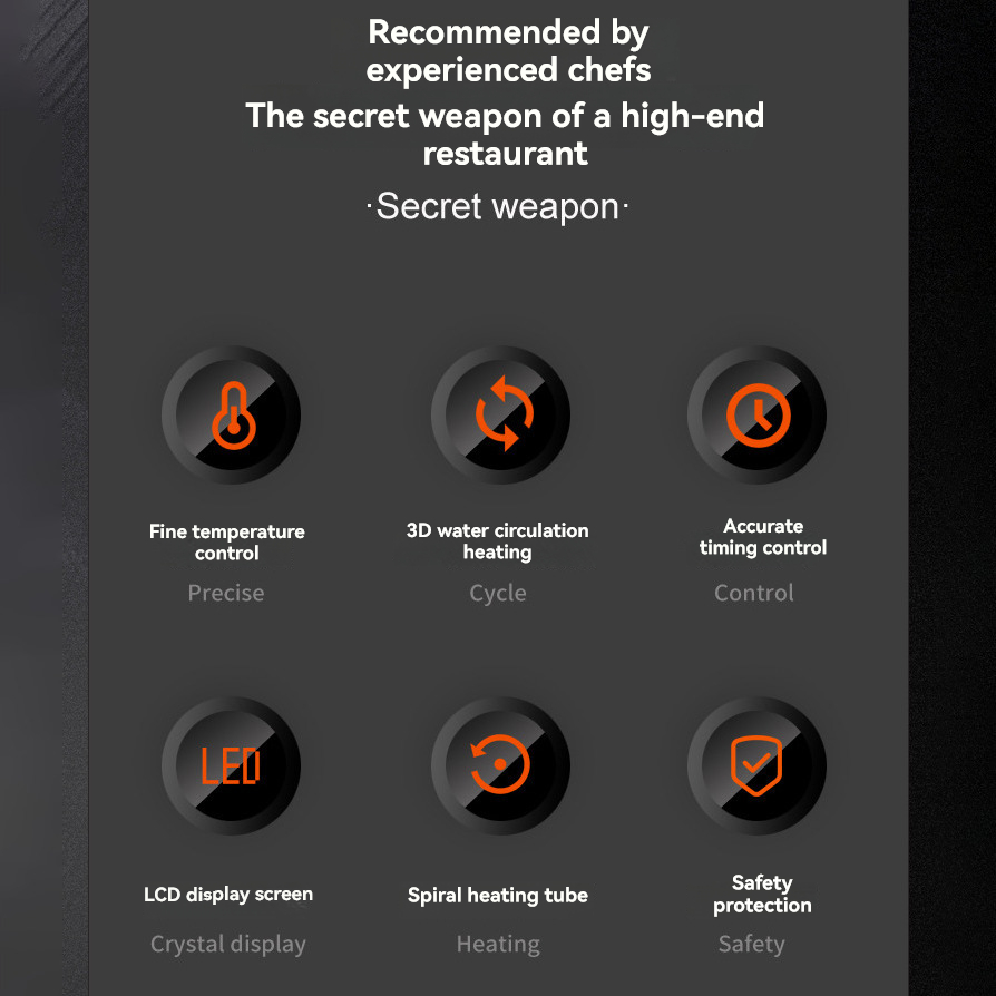 [Bohr] Precision Digital Sous Vide Cooker Low-temperature Slow Cooking ...