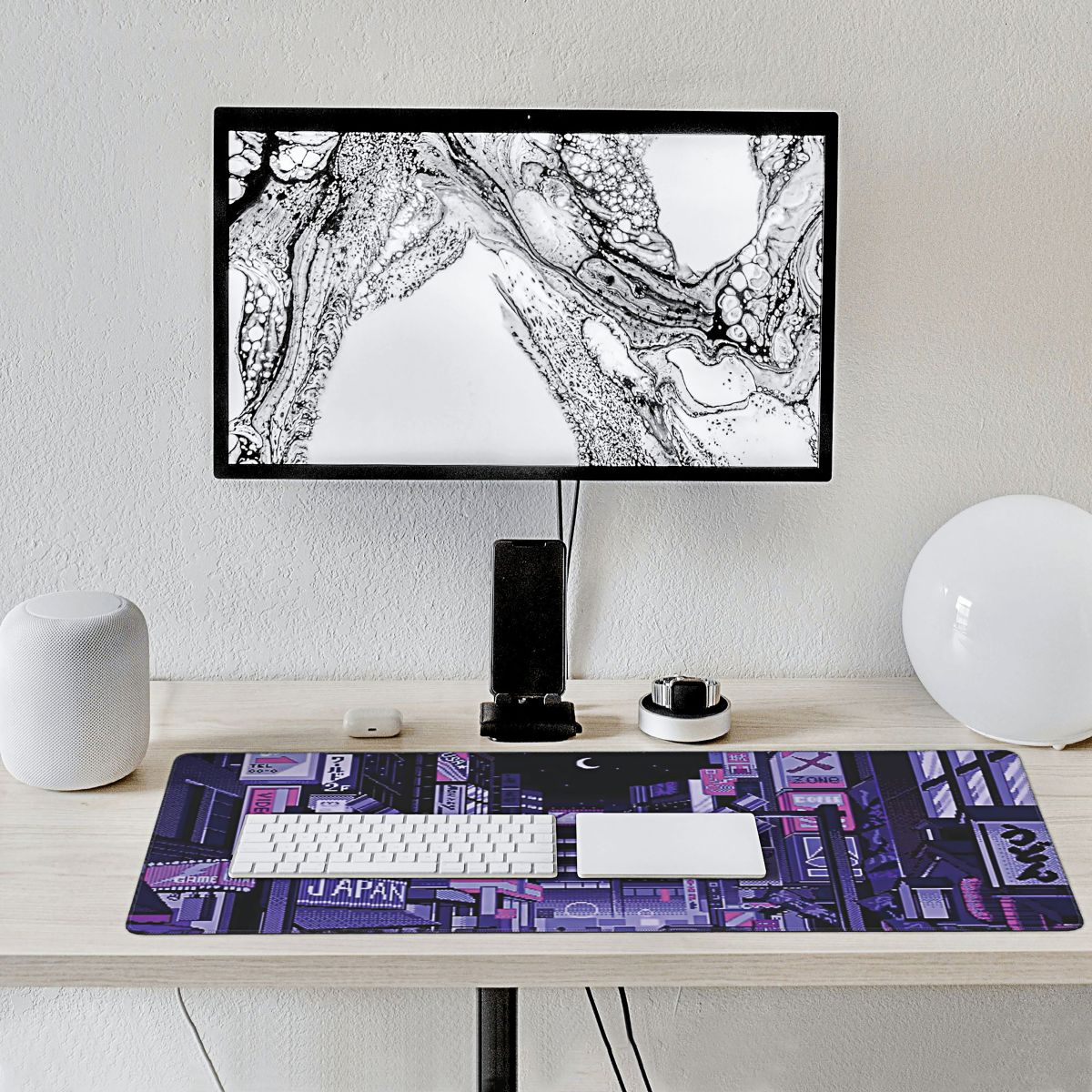 Large Mouse Pad, Office Gaming Table Mat, Non-slip Rubber Base Washable ...
