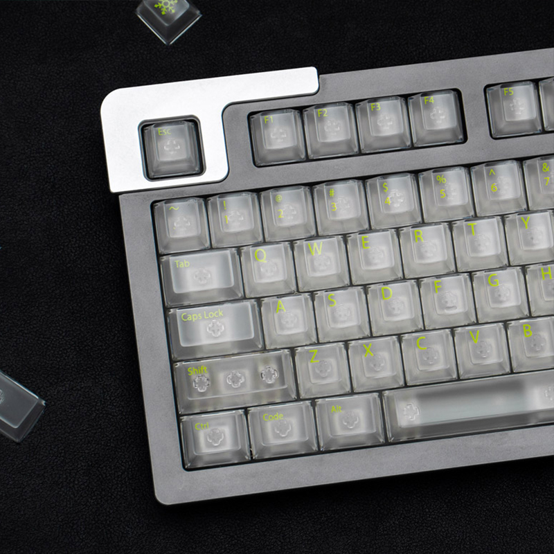 Emerald Green Transparent Keycaps 157Key/Set PC Material Keycap Cherry ...