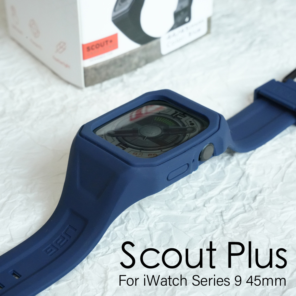UAG Scout Plus Silicone Strap & Case for iWatch 45mm 44mm Watchband 2 ...