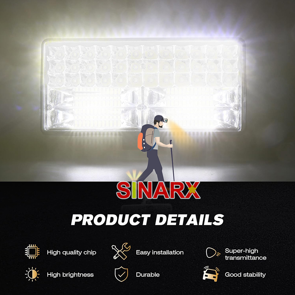【CNY RM4.99】12V ~ 36V 8INCH 4INCH 60LED Waterproof Spot Beam Work Light ...