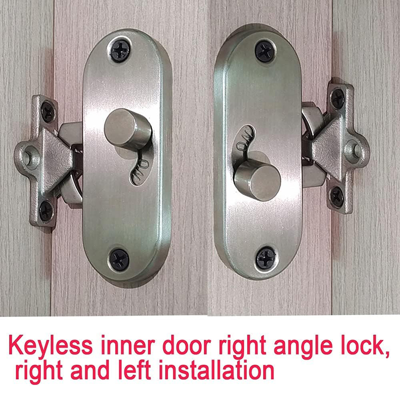 KIPRUN Sliding Door Lock, 90 Degree Moving Door Right Angle Buckle ...