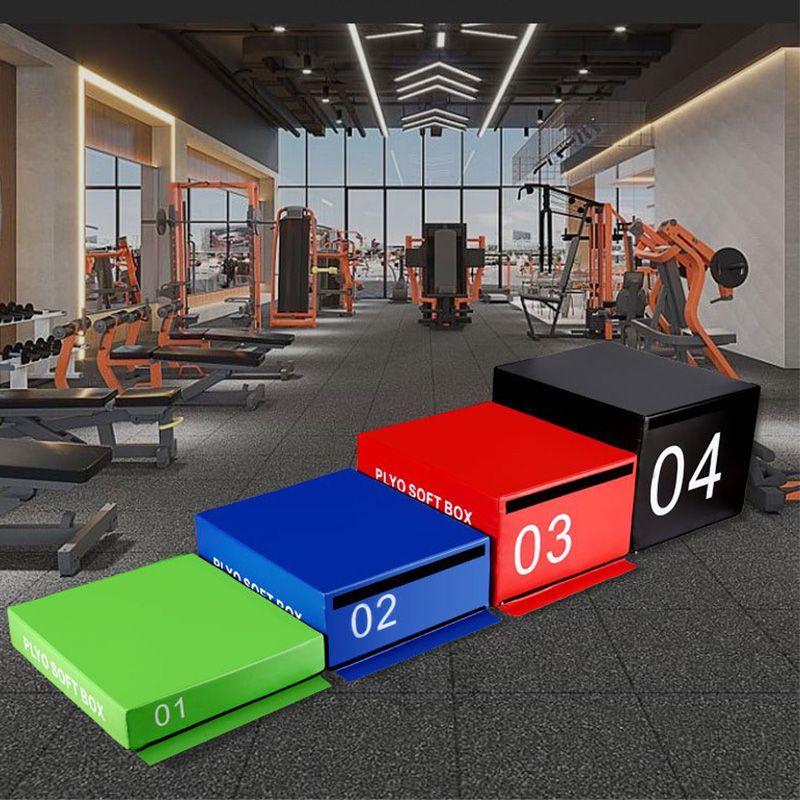 Plyo Soft Box Stackable for Adults for Box Jumping Practice Plyometrics Exercise Plyometric Box ...