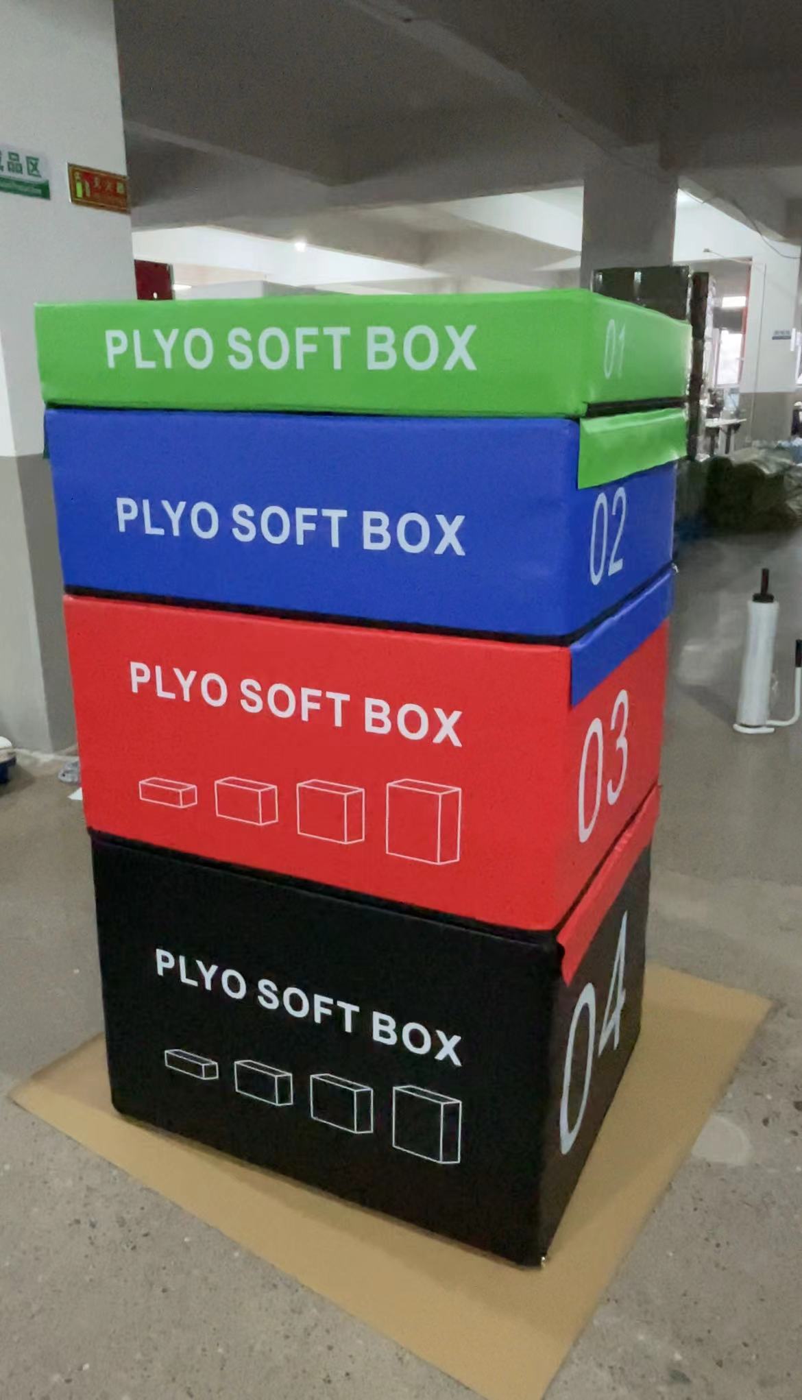 Plyo Soft Box Stackable for Adults for Box Jumping Practice Plyometrics Exercise Plyometric Box ...