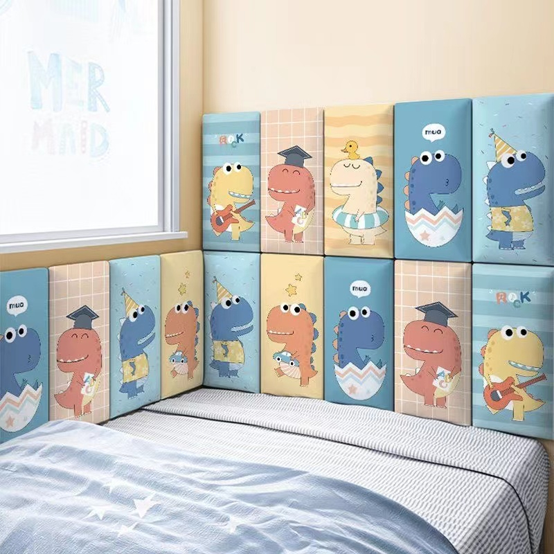 【6Pcs】Anti Collision Foam Wallpaper for Baby Strip Bumper Kindergarten ...