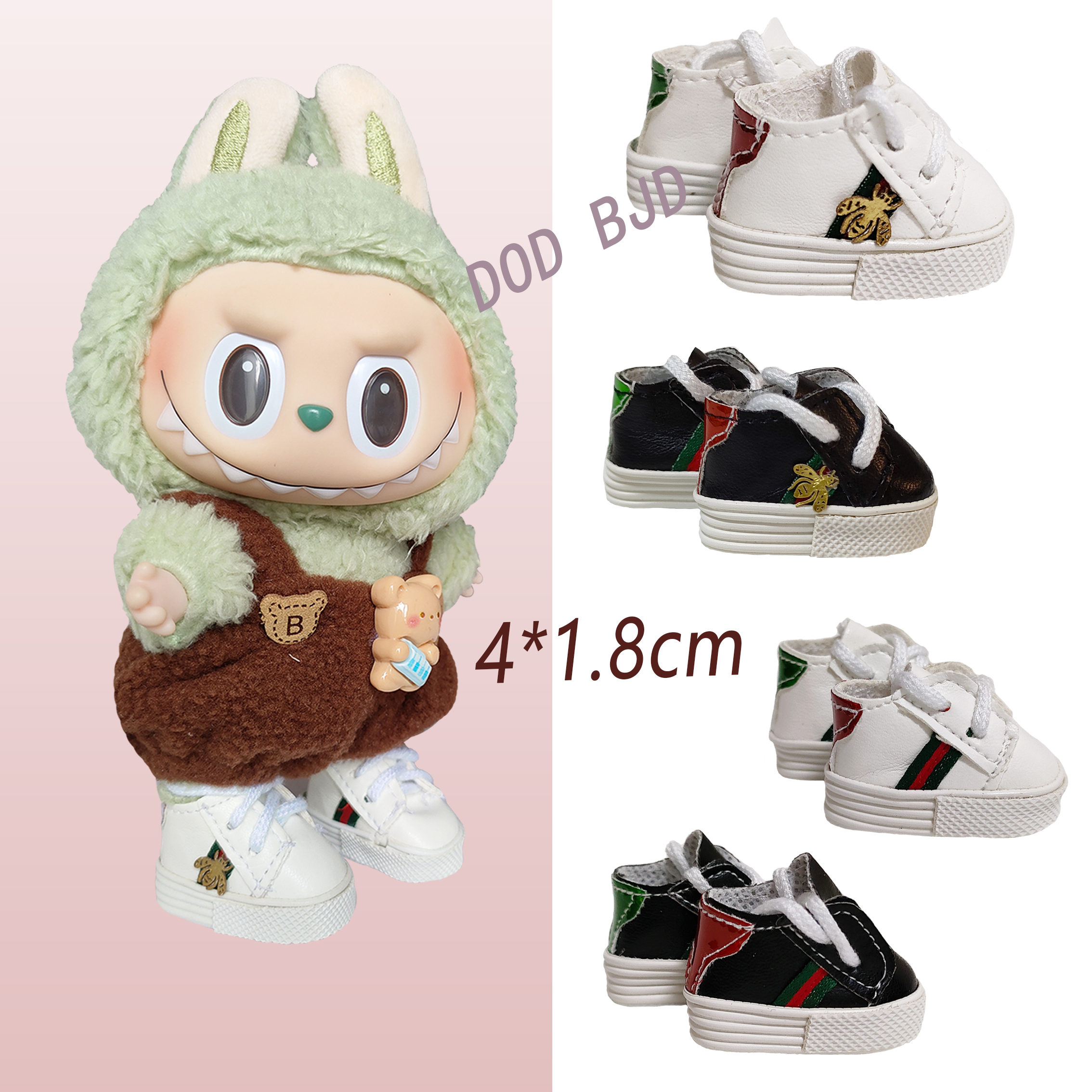 Doll Shoes (4*1.8cm) ,for 17cm Labubu DIMOO WORLD Disney Chip and Dale ...