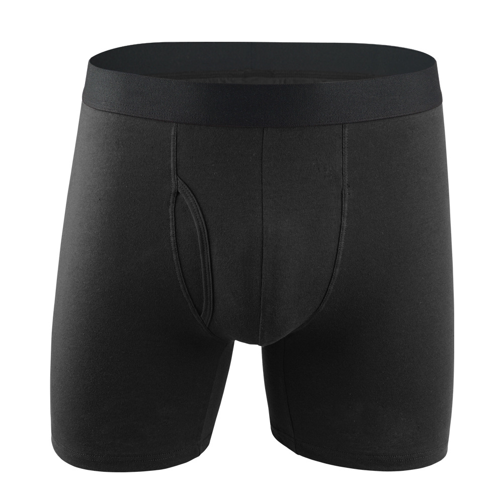 4 Pcs Men's Long Boxer Cotton U Pouch EUR Plus Size Men Underwear ...