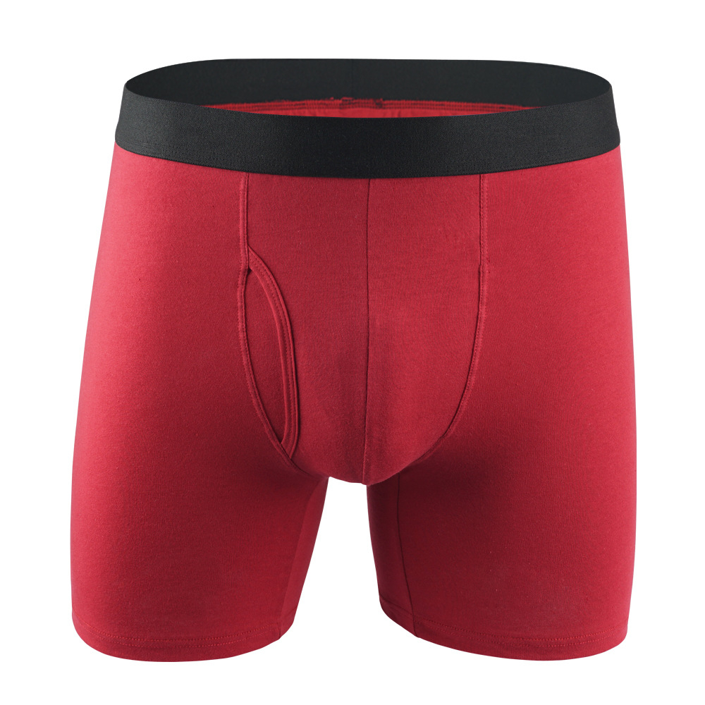 4 Pcs Men's Long Boxer Cotton U Pouch EUR Plus Size Men Underwear ...
